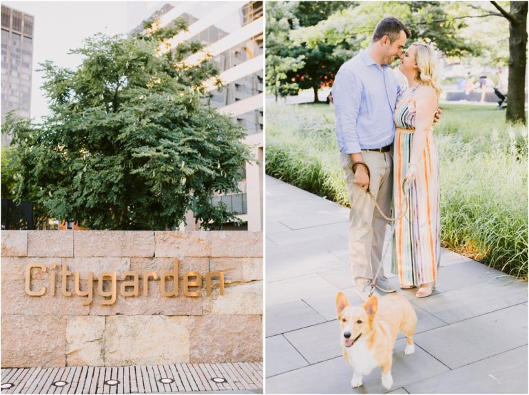 Downtown City Garden Couples Engagement Session St. Louis, Missouri Downtown City Garden Couples Engagement Session St. Louis, Missouri